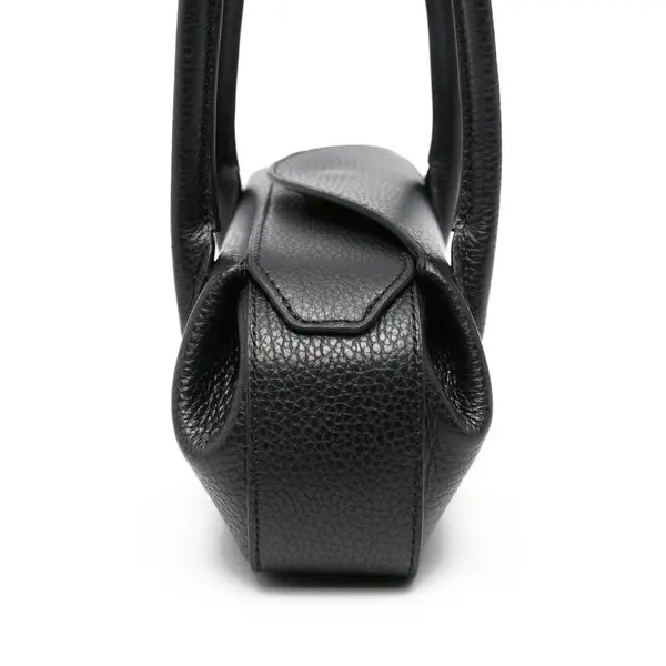 Yuzefi Leather Top Handle Bag - Black