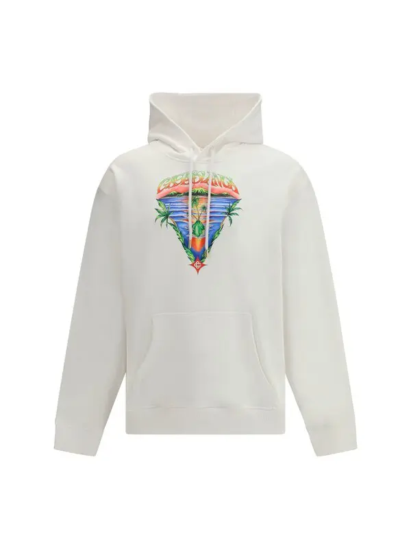 Casablanca Innocence Triangle" Graphic Print Hoodie - White