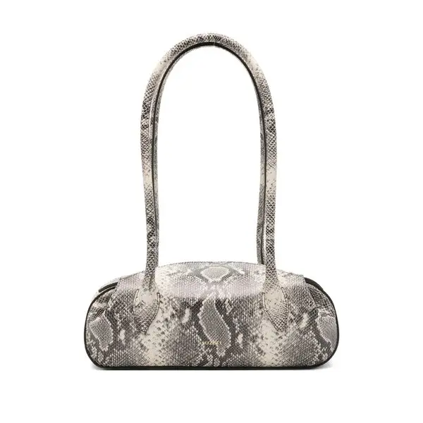 Yuzefi Ash Snakeskin Top Handle Bag