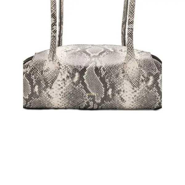 Yuzefi Ash Snakeskin Top Handle Bag