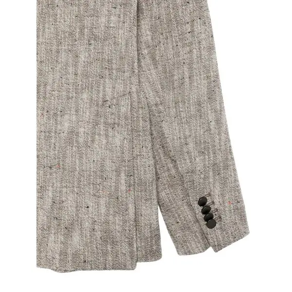 Tagliatore Textured Peak Lapel Blazer - Brown