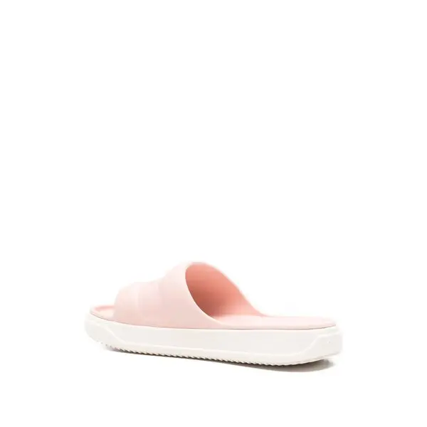 Moncler Embossed Slip-on Slides - Pink