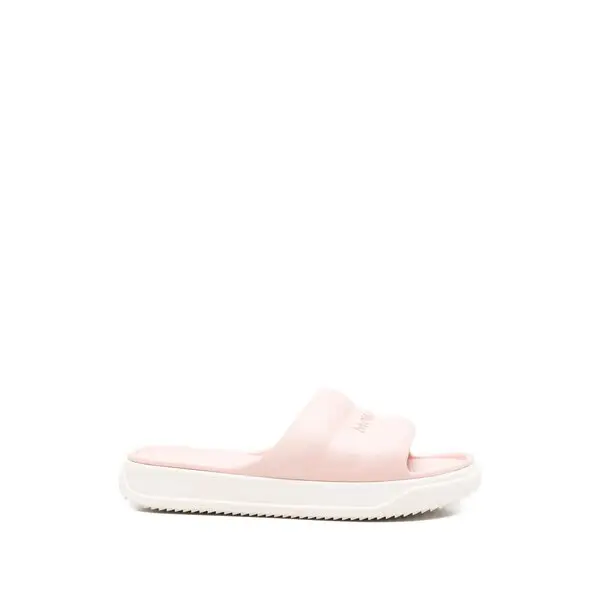 Moncler Embossed Slip-on Slides - Pink