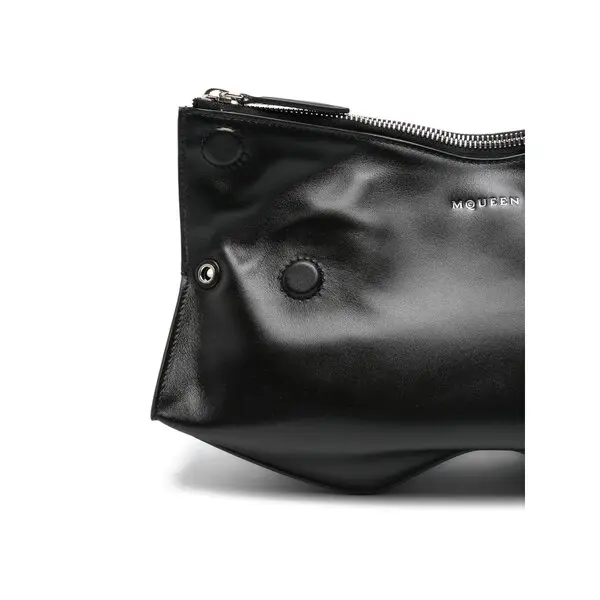 Alexander McQueen Calf Leather Clutch - Black