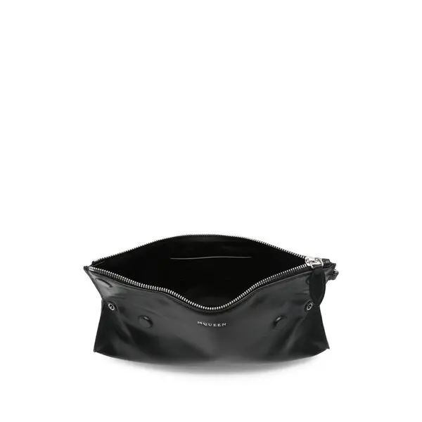 Alexander McQueen Calf Leather Clutch - Black