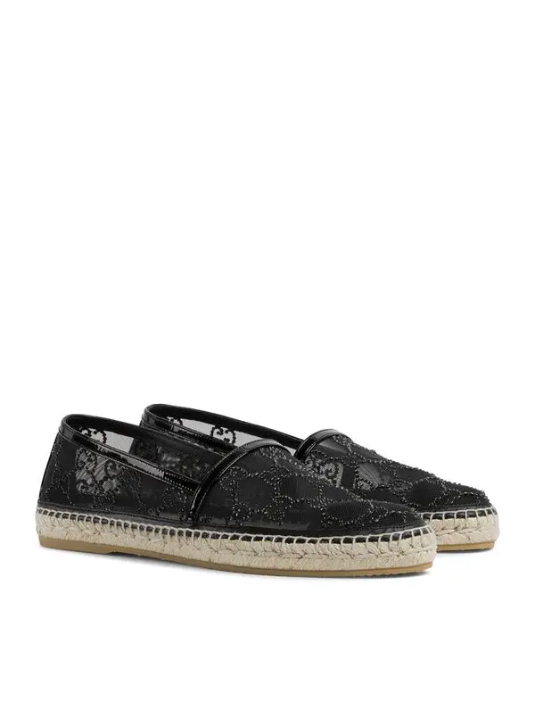 Gucci Gg Crystal Espadrilles