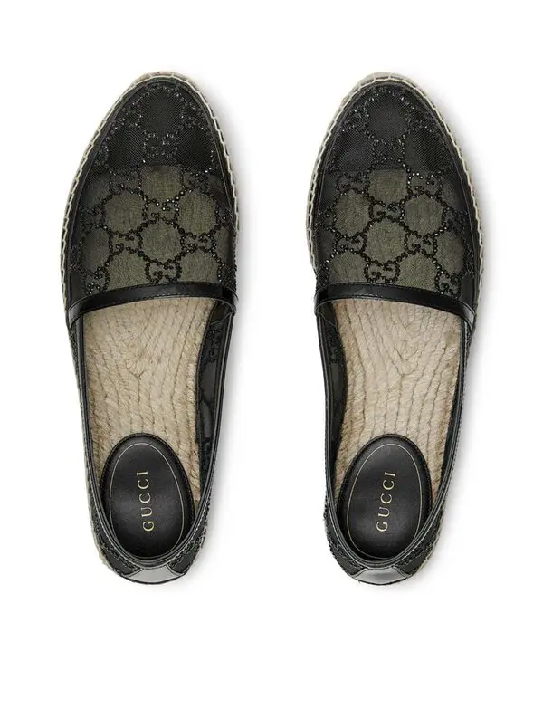Gucci Gg Crystal Espadrilles