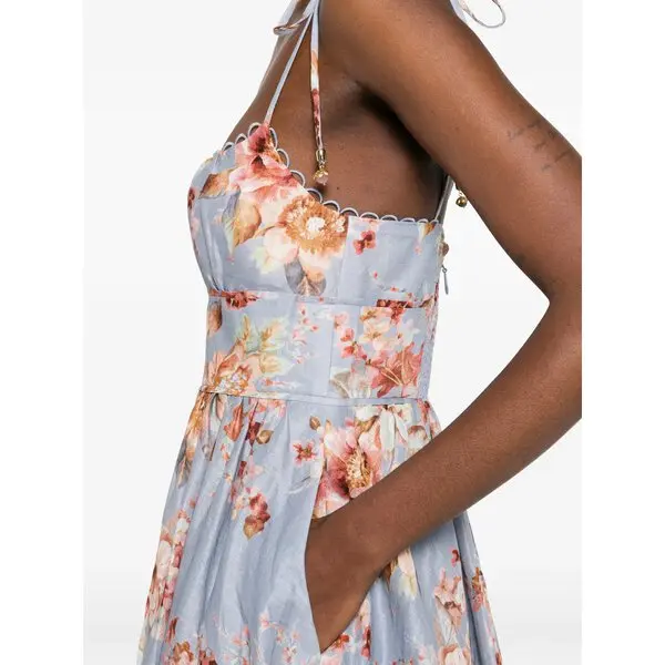 Zimmermann Linen Awaken Picnic Midi Dress - 3