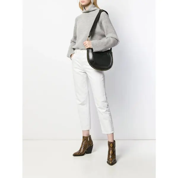 Isabel Marant Étoile Suede Shoulder Bag With Gold-tone Hardware