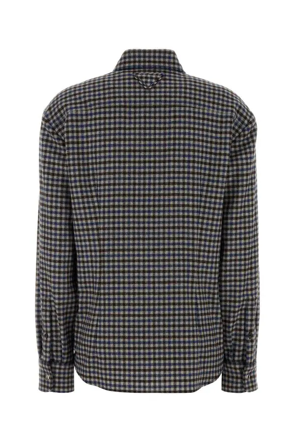 Prada Embroidered Wool Shirt