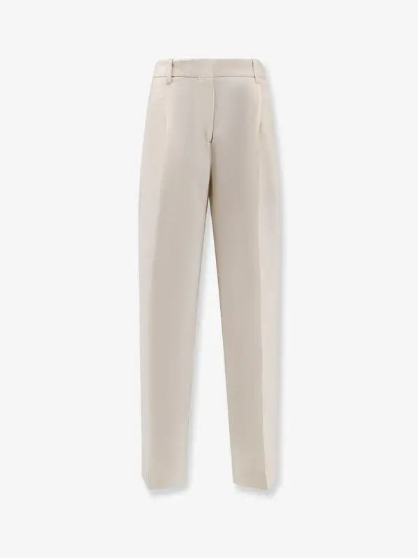 TOTEME Viscose Trousers - Cream