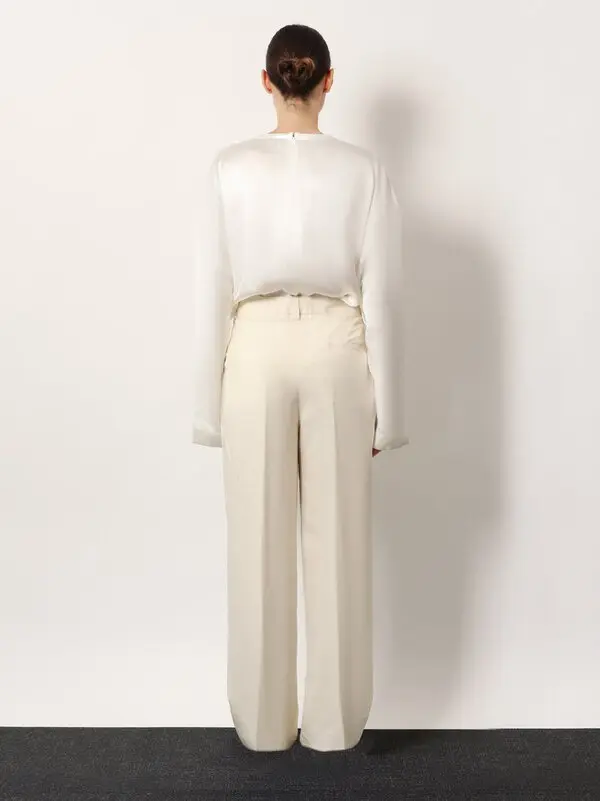 TOTEME Viscose Trousers - Cream