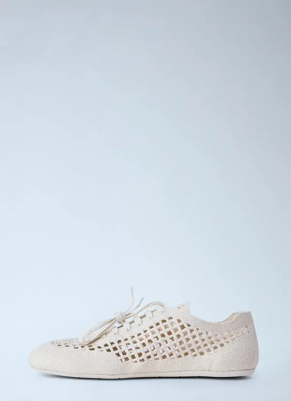 Prada Crochet Lace-up Sneakers - Multicolor