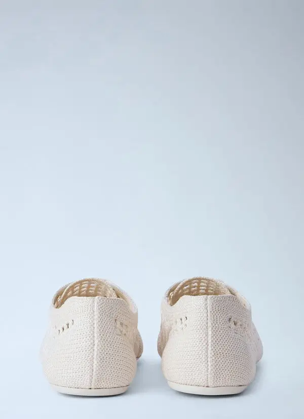 Prada Crochet Lace-up Sneakers - Multicolor