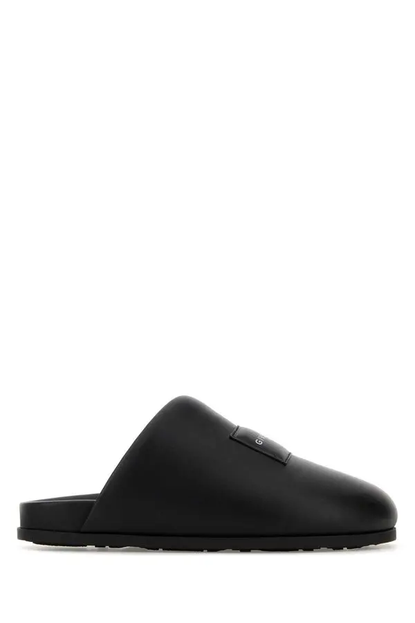 Givenchy Leather Slippers - Black