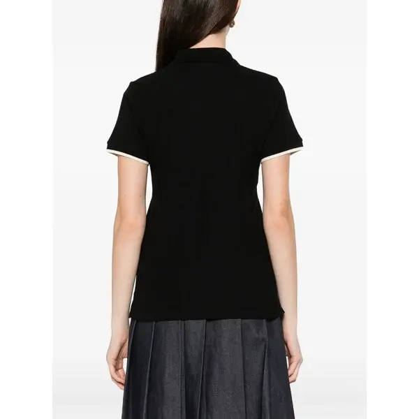 Moncler Short Sleeve Polo Shirt With Logo Patch