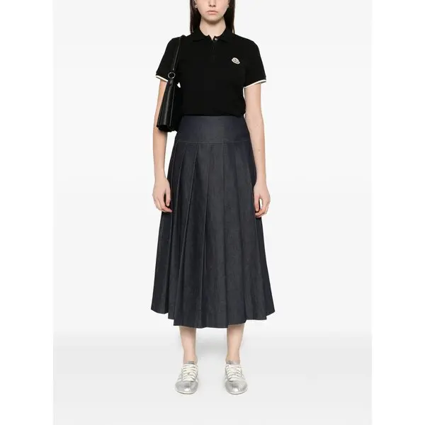 Moncler Short Sleeve Polo Shirt With Logo Patch