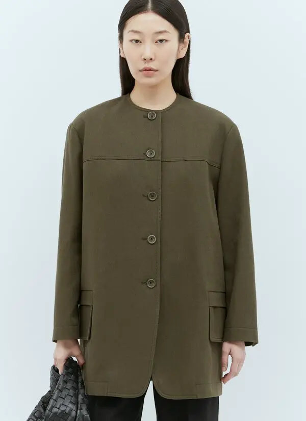 Max Mara Woven Jacket - Green