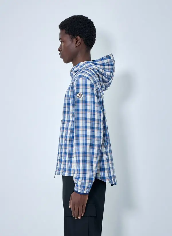 Moncler Natisone Check Hooded Jacket