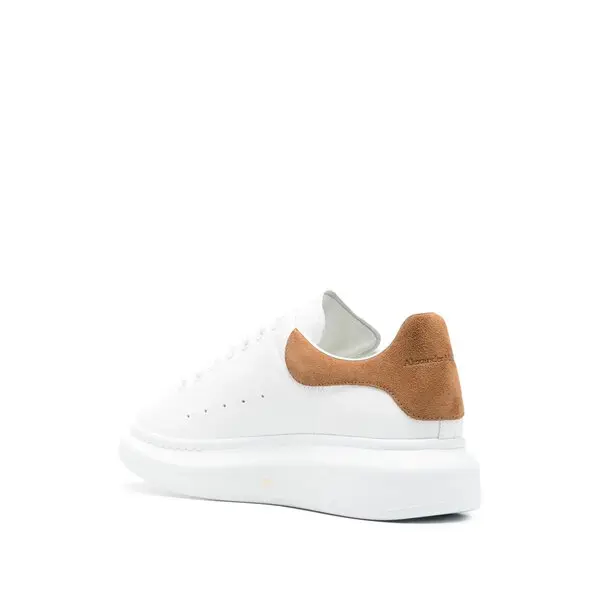 Alexander McQueen Low-top Suede Paneled Sneakers - White