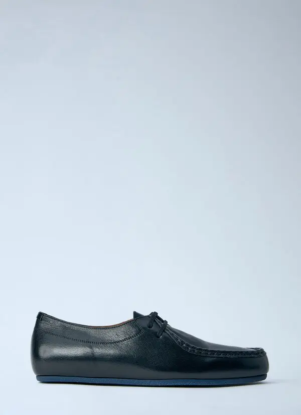 JIL SANDER Leather Moccasins With Stitched Detailing