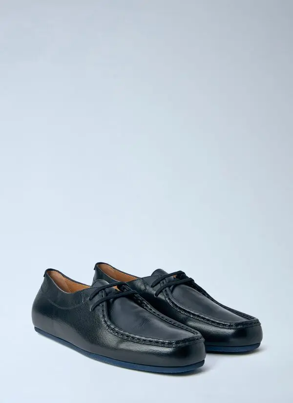 JIL SANDER Leather Moccasins With Stitched Detailing