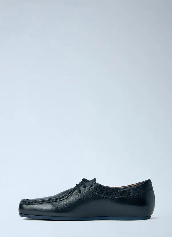 JIL SANDER Leather Moccasins With Stitched Detailing