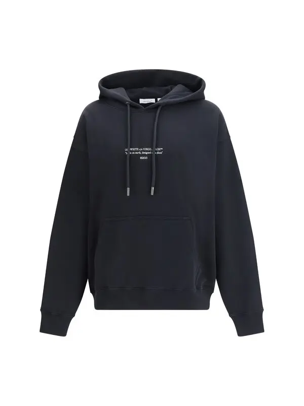 Off-White Statement Skate Hoodie - Black