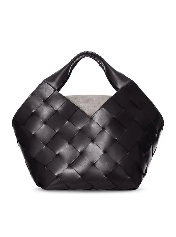Dragon Diffusion Woven Leather Handheld Bag