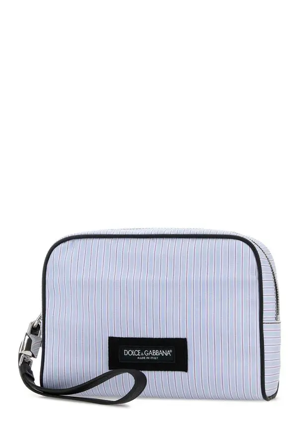 Dolce & Gabbana Embroidered Poplin Clutch - Multicolor