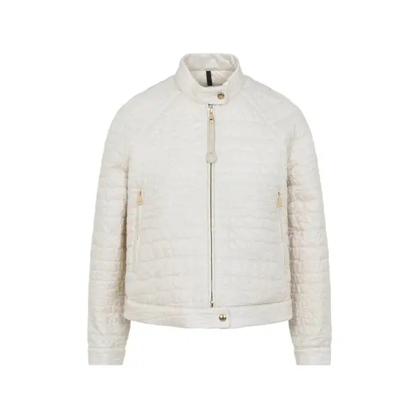 Moncler Quilted Leather Zip Jacket