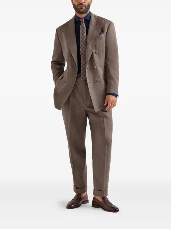 Brunello Cucinelli Linen And Cotton Blend Shirt - Multicolor