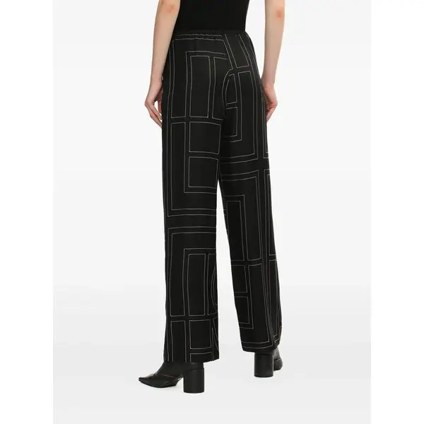 TOTEME High-waisted Trousers With Geometric Pattern