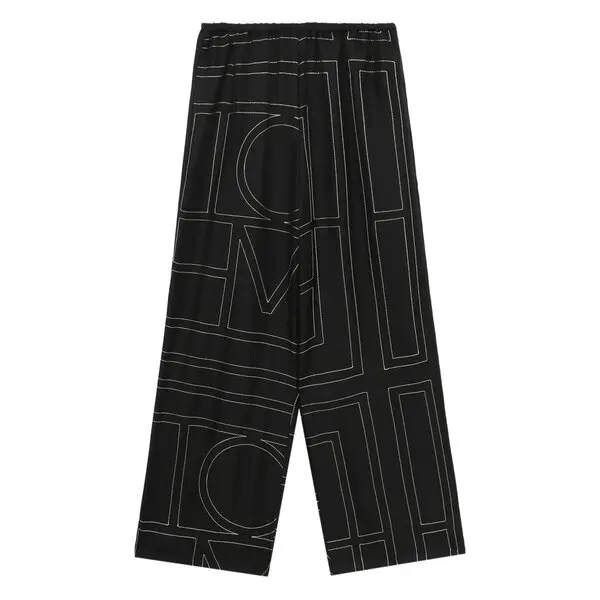 TOTEME High-waisted Trousers With Geometric Pattern