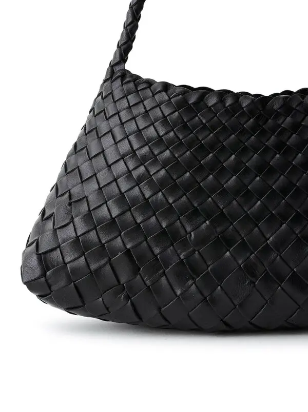 Dragon Diffusion Rosanna Mini Bag In Woven Leather - Black