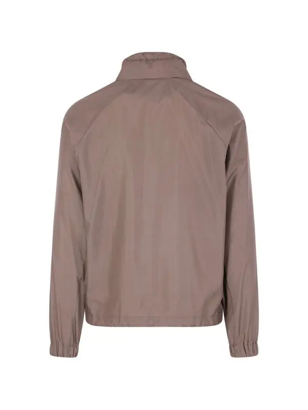 Brunello Cucinelli Silk Blouson Jacket - Multicolor