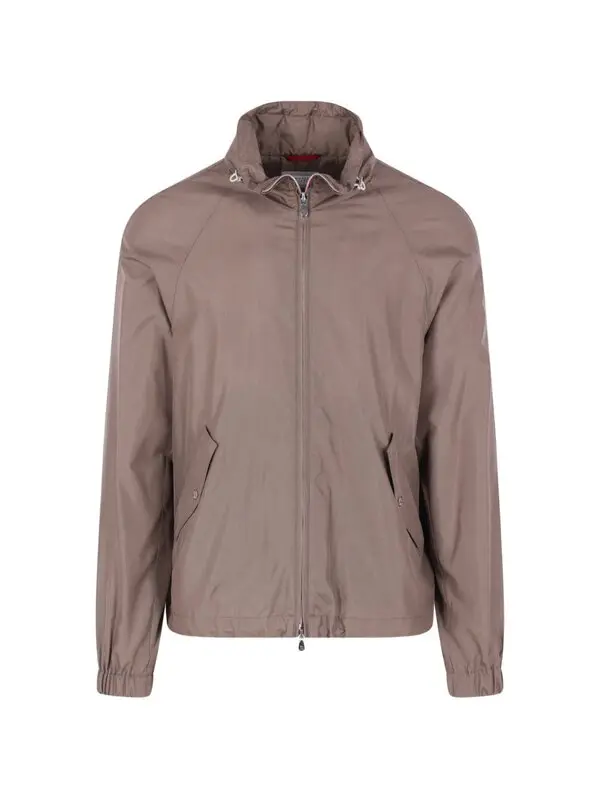 Brunello Cucinelli Silk Blouson Jacket - Multicolor