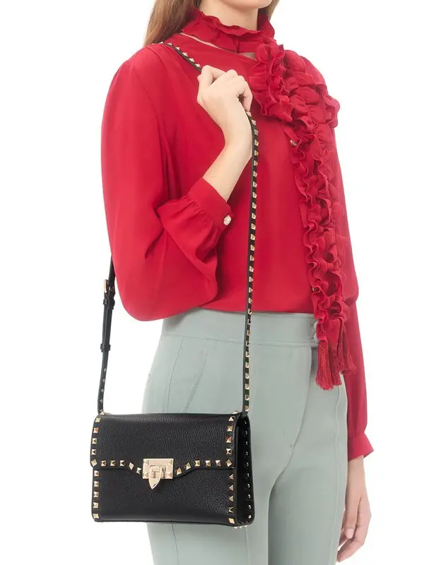 Valentino Garavani Rockstud Small Crossbody Bag - Black