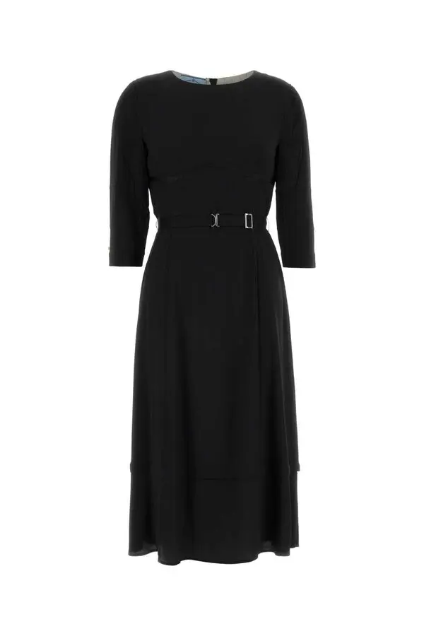 Prada Acetate Blend Dress - Black