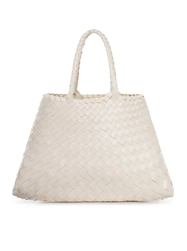 Dragon Diffusion Santa Croce Small Leather Bag - Cream