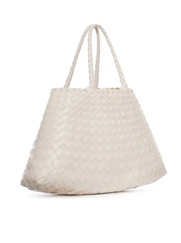 Dragon Diffusion Santa Croce Small Leather Bag - Cream
