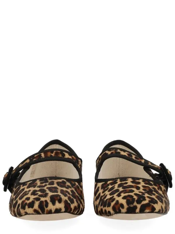 Repetto Leopard Print Calfskin Ballerina Flats