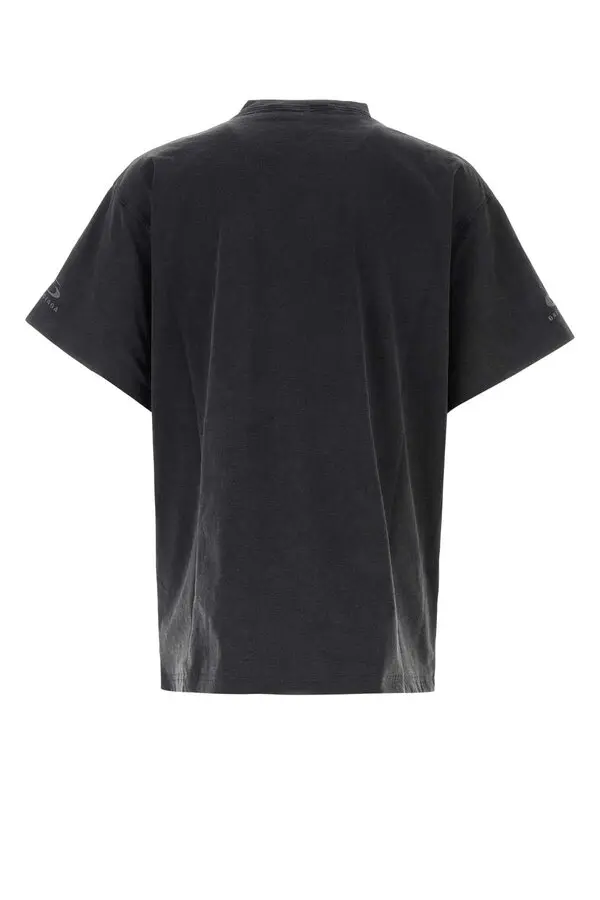 Balenciaga Slate Cotton Oversize Reversbile T-shirt