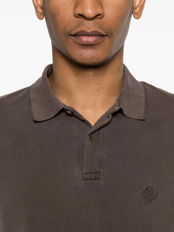 Herno Logo Cotton Polo Shirt - Multicolor