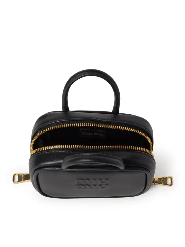 Miu Miu Leather Trick With Embossed Logo