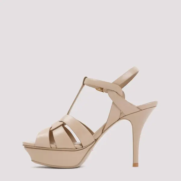 Saint Laurent Leather Tribute Platform Stiletto Sandals
