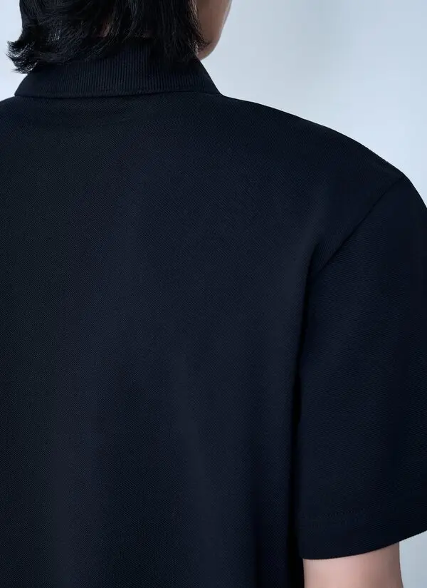 Moncler Embroidered Logo Polo Shirt - Black