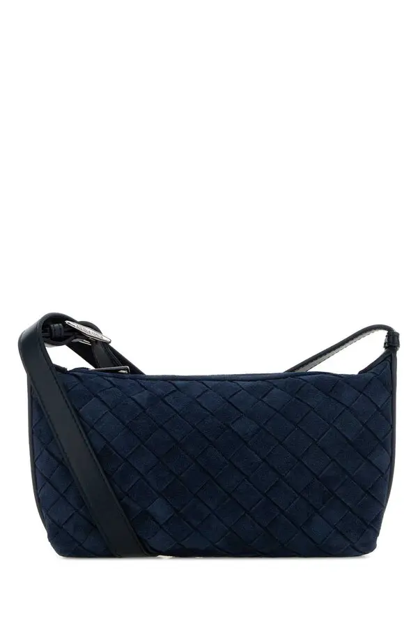 Bottega Veneta Suede Crossbody Bag - Blue