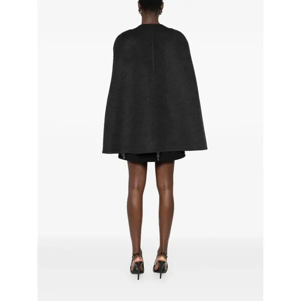 Gucci Wool Cape With Horsebit Closure