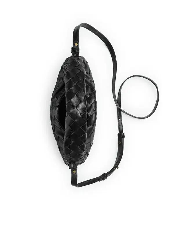 Bottega Veneta Mini Woven Leather Bag - Black